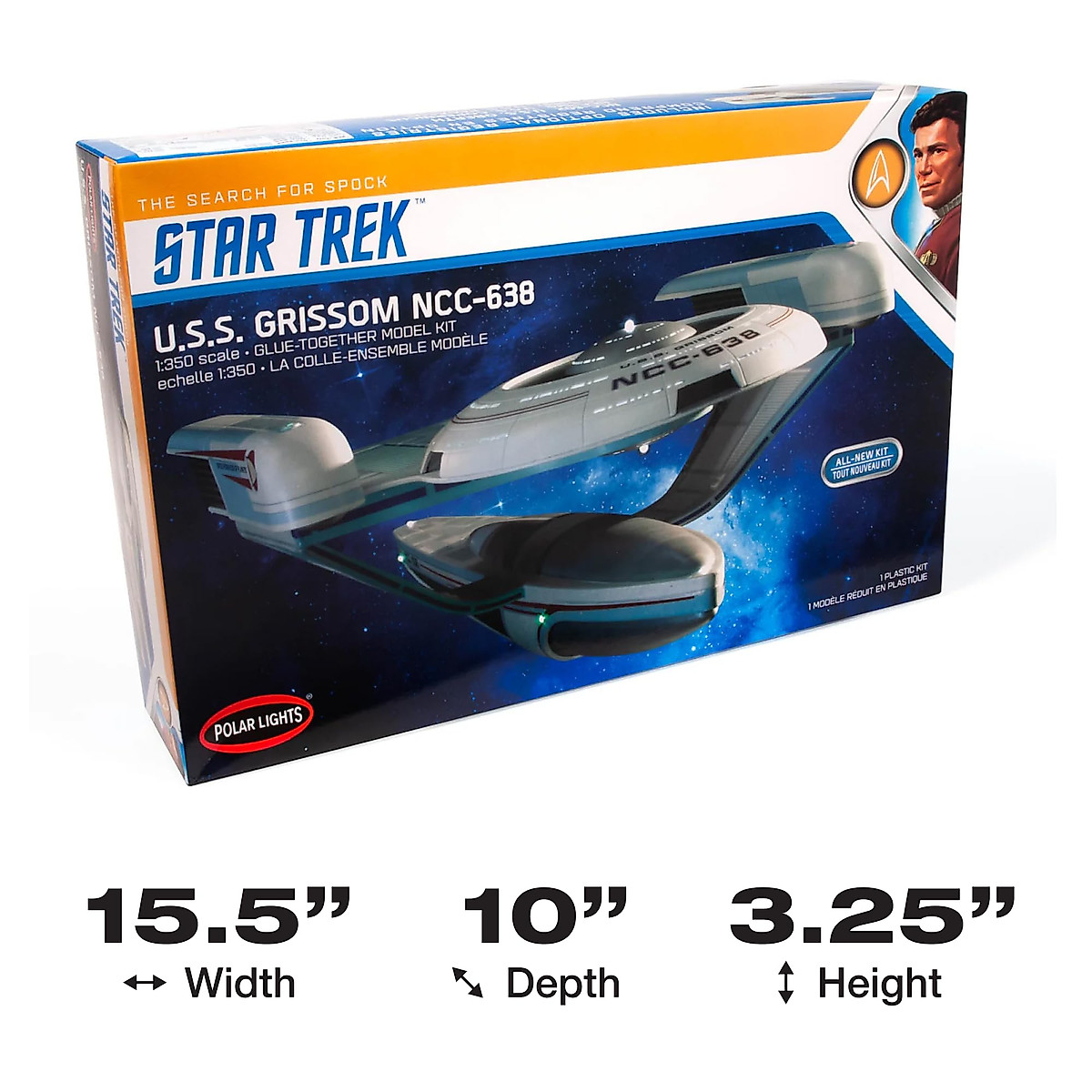 Polar Lights Star Trek U.S.S. Grissom 1:350 Scale Model Kit