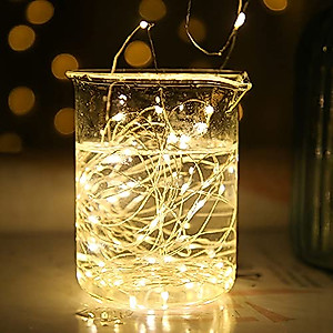 KBSN LED String Lights, Solar String Lights, Copper Wire Solar Garden Lights with 8 Modes, Waterproof Indoor/Outdoor Fairy Lights for Garden, Home, Wedding, Party