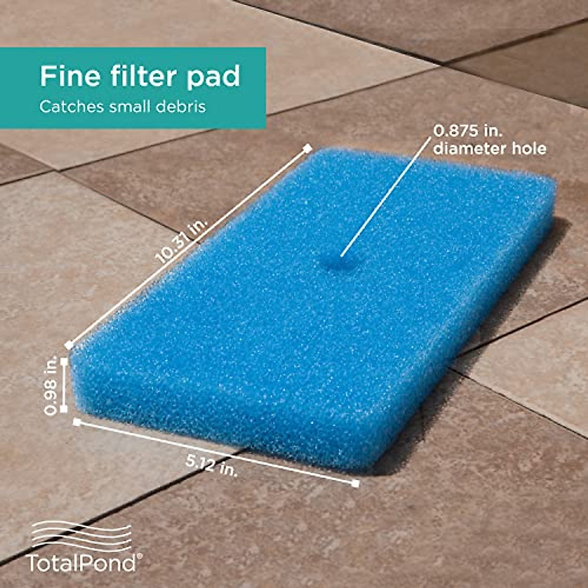 TotalPond 871980305528 Replacement Filter Pads, Black