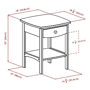 Winsome Wood Claire Accent Table, Black
