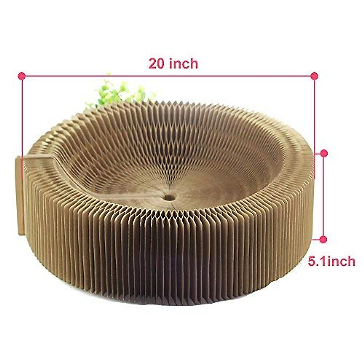 BobbyPet Cat Scratcher Lounge Bed - Collapsible Round Shape for Big cat