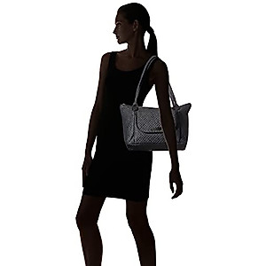 Vera Bradley Women's Denim Carson East West Tote Bag, Denim Navy, One Size