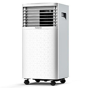 TURBRO Greenland 10,000 BTU ASHRAE (6,000 BTU SACC) Portable Air Conditioner, Dehumidifier and Fan, 3-in-1 Floor AC Unit for Rooms up to 400 Sq Ft, Sleep Mode, Timer, Remote Included