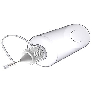 WANBAO 6 Pcs 4 Ounce Needle Tip Glue Bottle Tip Applicator Bottle with 2 Funnel, for Glue, Liquid, Oil, DIY Crafts Etc, Multicolor Lids.