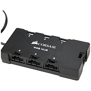 Corsair RGB LED Fan Hub Controller - Black, Pack of 1