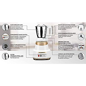 Panasonic Super Mixer Grinder MX-AV325 3 Stainless Steel Jars 600 Watts 110-120 Volt US & CANADA