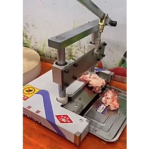 Commercial Stainless Steel Countertop Manual Type Meat Cutting Machine Frozen Meat Bone Sawing Machine 190MM