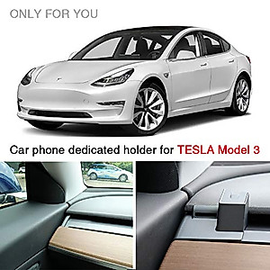 OYEFLY Tesla Model 3 Phone Holder Car Mount Gravity Mobile Holder,with Most Smart Phones (Gray,Left)