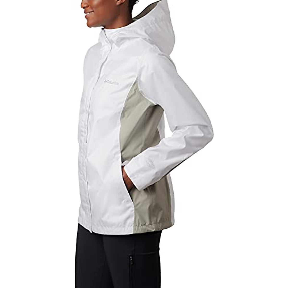 Columbia Women's Arcadia II Jacket, White/Flint Grey, 3X Plus