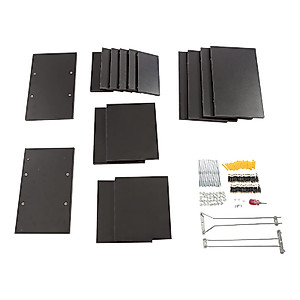 Gdrasuya10 Wine Rack Display Sets Wall Mounted, Set of 5 Wine Rack Shelves Liquor Storage Rack Wine Bottle Holder Shelf Set with Goblet Rack Multifunctional Rack (Black)