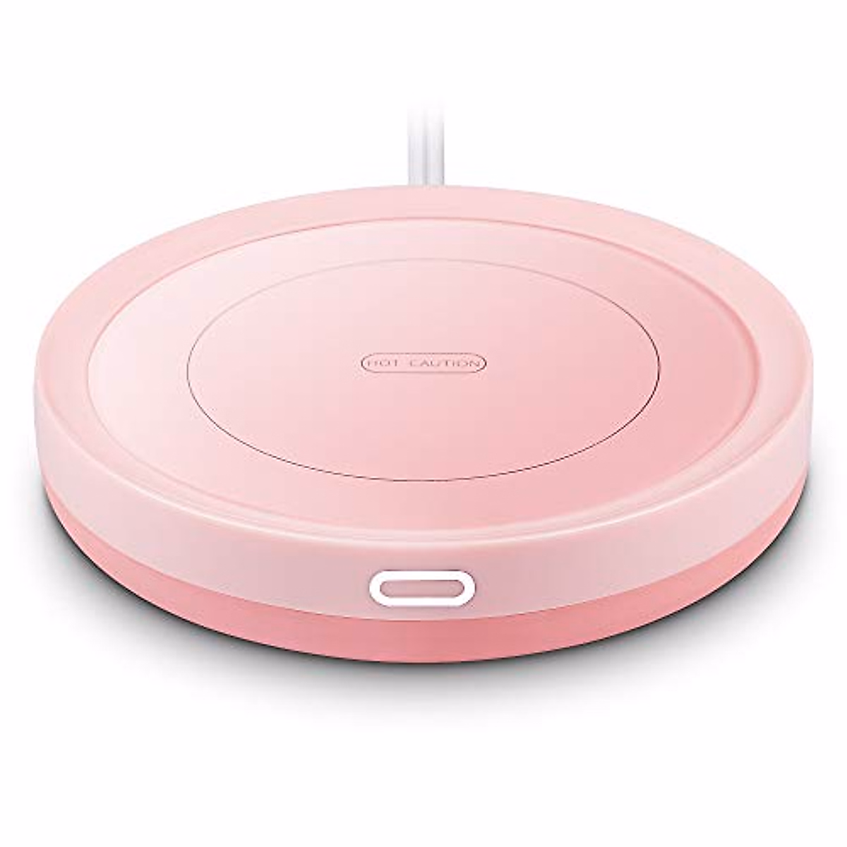 Smart Coffee Warmer, BESTINNKITS Auto On/Off Gravity-Induction Mug Warmer for Office Desk Use, Candle Wax Cup Warmer Heating Plate (Up to 131F/55C) (Pink)