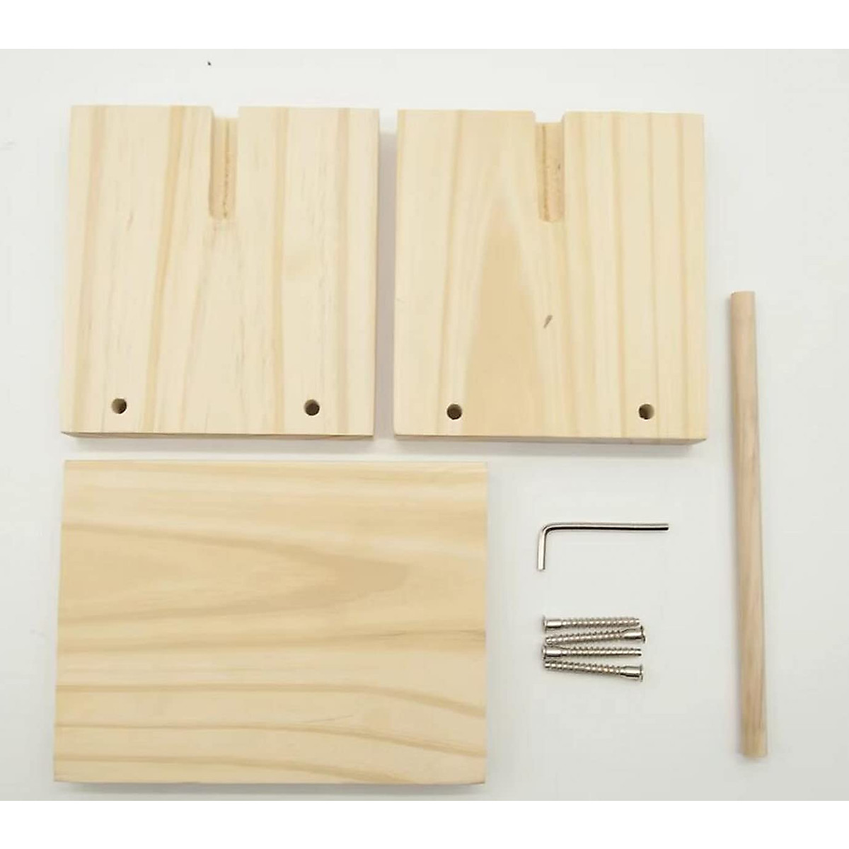 WellieSTR 1PC (M/20cm) Wooden Crochet Yarn Holder, Revolving Yarn Storage for Crochet Yarn Ball Knitting & Crochet Supplies, Horizontal Wood Yarn Ball Holder