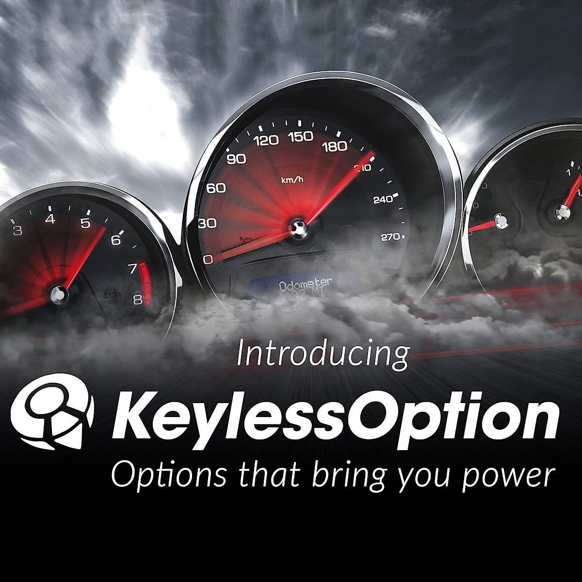 KeylessOption Just The Case Keyless Entry Remote Key Fob Shell Replacement - Black