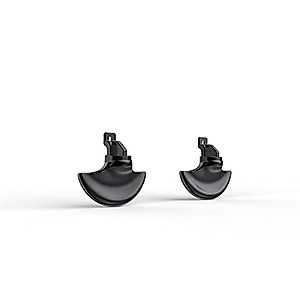 4PCS Back Paddles Compatible for PS5 Edge Controller Metal Replacement Paddles Buttons Adjustment Tool Paddles Trigger Stick Controller Accessoires(Black)