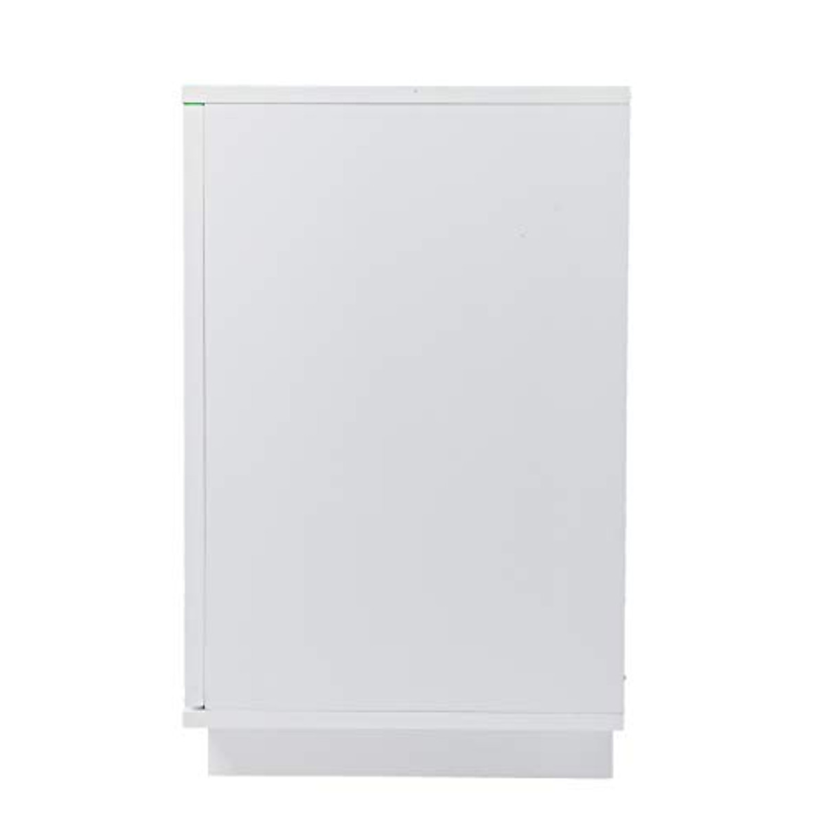 SEI Furniture Delgrave Electric Fireplace TV Stand for TVs up to 56 Inches with Touch Screen Control Panel, White