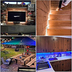 Maxonar LED Strip Lights Works with Alexa 32.8Ft/10M WiFi Wireless Smart Phone Controlled DIY Kit SMD 5050 RGB Multicolor Indoor Waterproof IP65 600LEDs Strip Light ,Works with Amazon Echo&Google Home