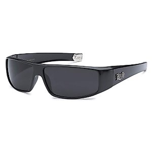 Locs 9035 Black Sunglasses | Authentic Gangster Rapper Lowrider Cholo Mens Shades