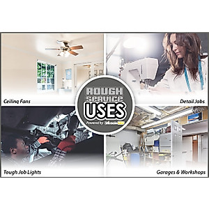 Miracle LED 14W Rough Service Household Light Bulb Replacing up to 120W (2-Pack), Daylight White