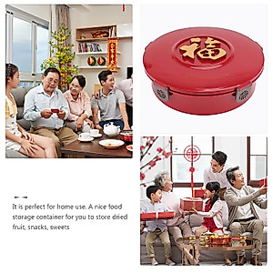 DOITOOL 1pc New Year Snack Tray Multi- Grid Food Serving Tray Plastic Candy Box Snack Box