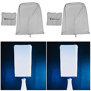 Rockville (2) RSC158W White 15 inch PA DJ Speaker Cover Scrims 4 Wedding Church Club