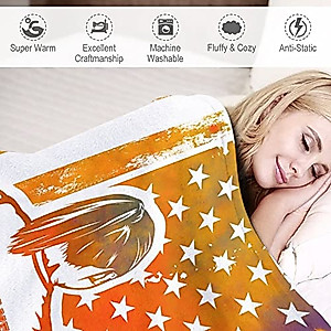 BEOIIBIRD Custom Volleyball Blanket Gifts, Throw Blankets 50”x40” Warm Cozy Soft, Personalized Blanket with Text for Athletes Players Children Girls Game Bed Sofa Couch Travel Car