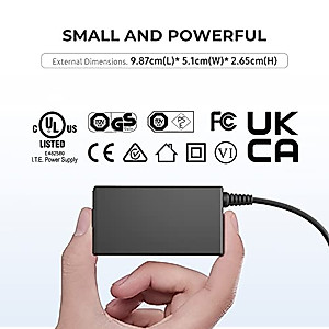 HKY 12V AC Adapter Charger Compatible with Sony Playstation VR Virtual Reality Headset Sony PS4 Playstation 4 PSVR2 PSVR Power Cord Replacement ADP-36NH A CUH-ZAC1 CUH-ZVR2 Power Supply Adapter