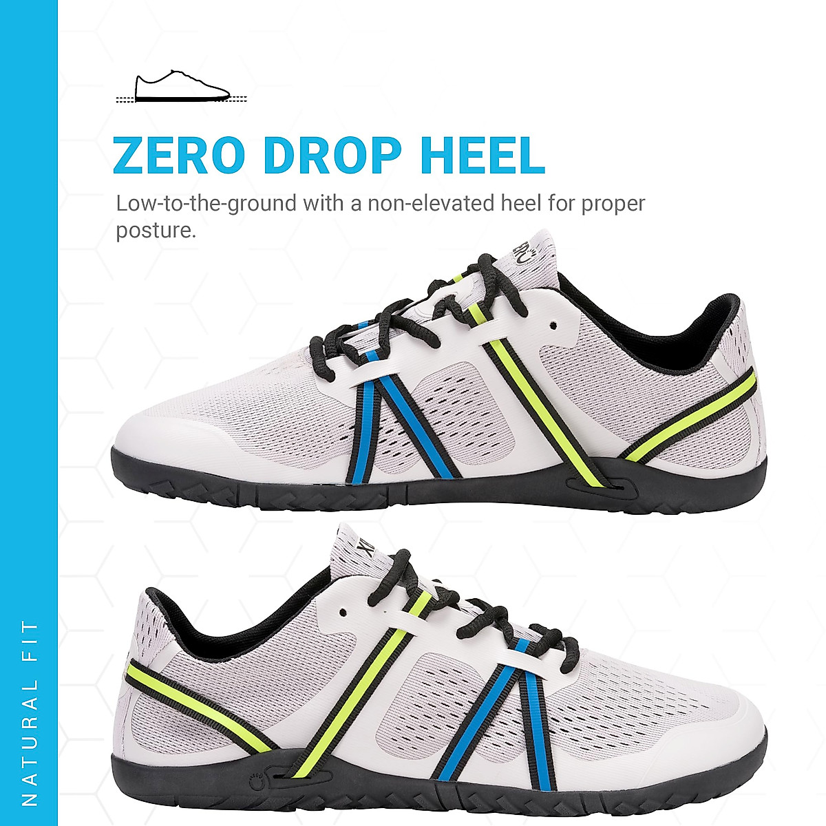 Xero Shoes Barefoot Shoes for Men | Speed Force Men’s Barefoot Running Shoes | Zero Drop, Wide Toe Box, Ultra Lightweight, Minimalist | Nimbus Cloud, Size 6.5