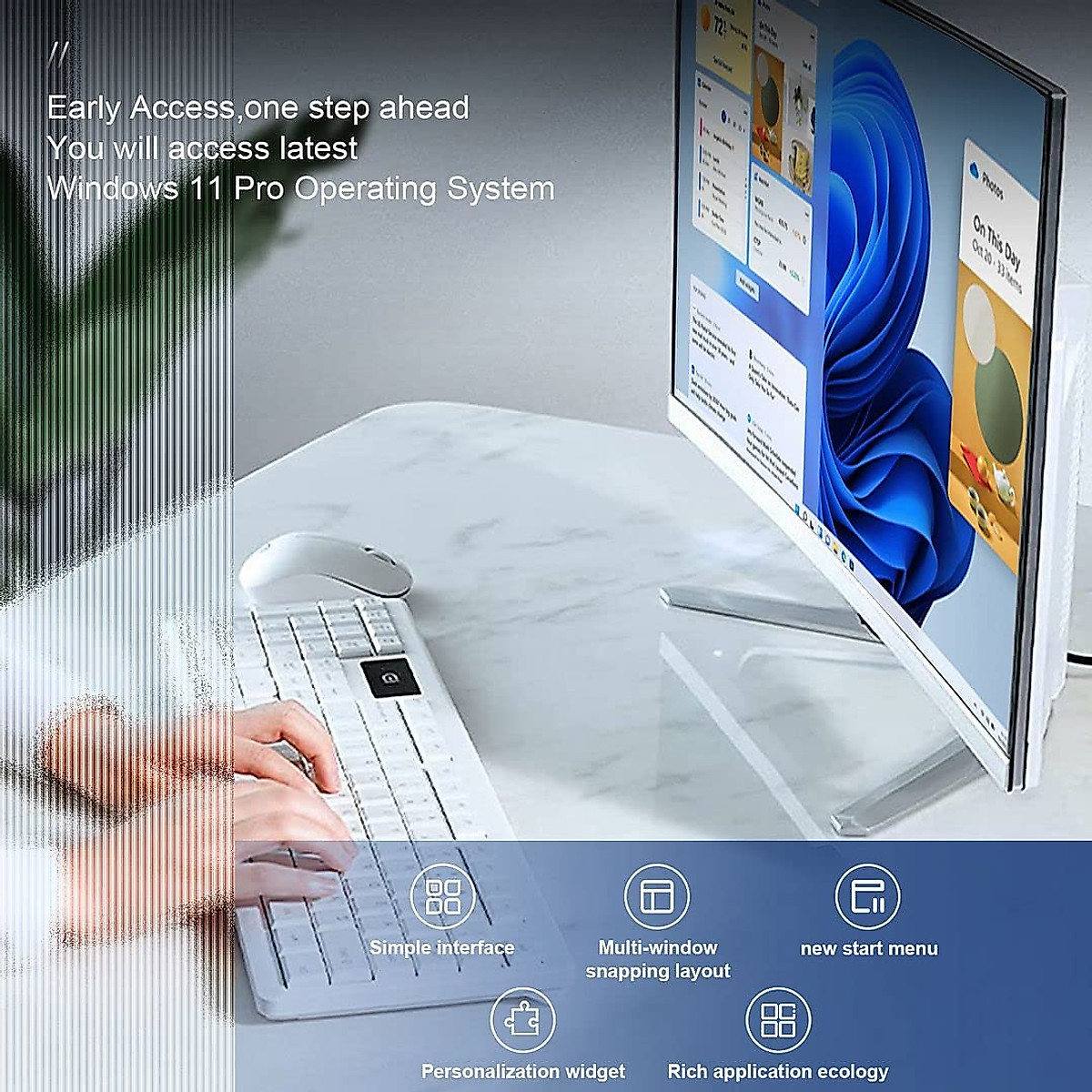 Dell OptiPlex 5060 Desktop Computers Windows 11,Intel 6-Core i5-8500,32GB DDR4 Ram,1TB NVMe M.2 SSD, Wireless Wi-Fi 6e AX210,Bluetooth 5.2,HDMI Small Form Factor PC (Renewed)