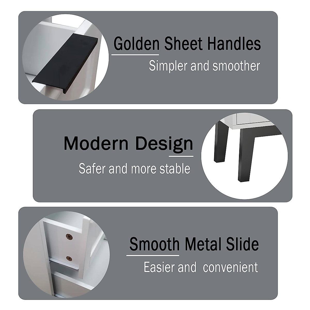 TaoHFE Modern White Nightstand Set 2 with Drawer Mid Century 22 Inch Bed Side Table Bedroom White Night Stand Set of 2 Bedside Table Set 2 White 2 Drawer Nightstand Table for Bed Room(2, White)