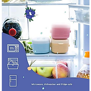 Epik Baby Food container, prefer for daycare, 4 pack leakproof storage container with silicone Lid, 4 Oz, Freezer, Dishwasher and microwave Safe, Unbreakable Food Storage - No Glass