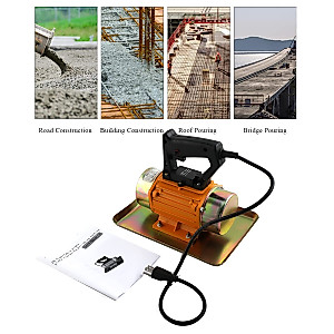 EWANYO Concrete Vibrator Electric 110V 250W Portable Handheld Cement Mortar Vibrating Troweling Machine Single Phase Cement Trowel Concrete Vibrating Machine 3500RPM