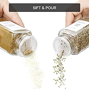 KitHero Spice Drawer Organizer with 24 Spice Jars and 216 Labels,Non-slip Rubber, Bamboo 4 Tier Spice Racks Tray Seasoning Containers for Kitchen Drawers,Cabinets,Countertops,13" Wide * 15.8" Deep