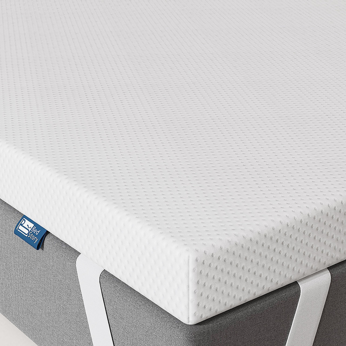 BedStory 3 Inch Memory Foam Mattress Topper Full Size,Firm Mattress Topper for Back Pain & Support,Special Cool Feeling Material Cover,Bed Topper with 2-Layer Ventilated Design,CertiPUR-US Certified