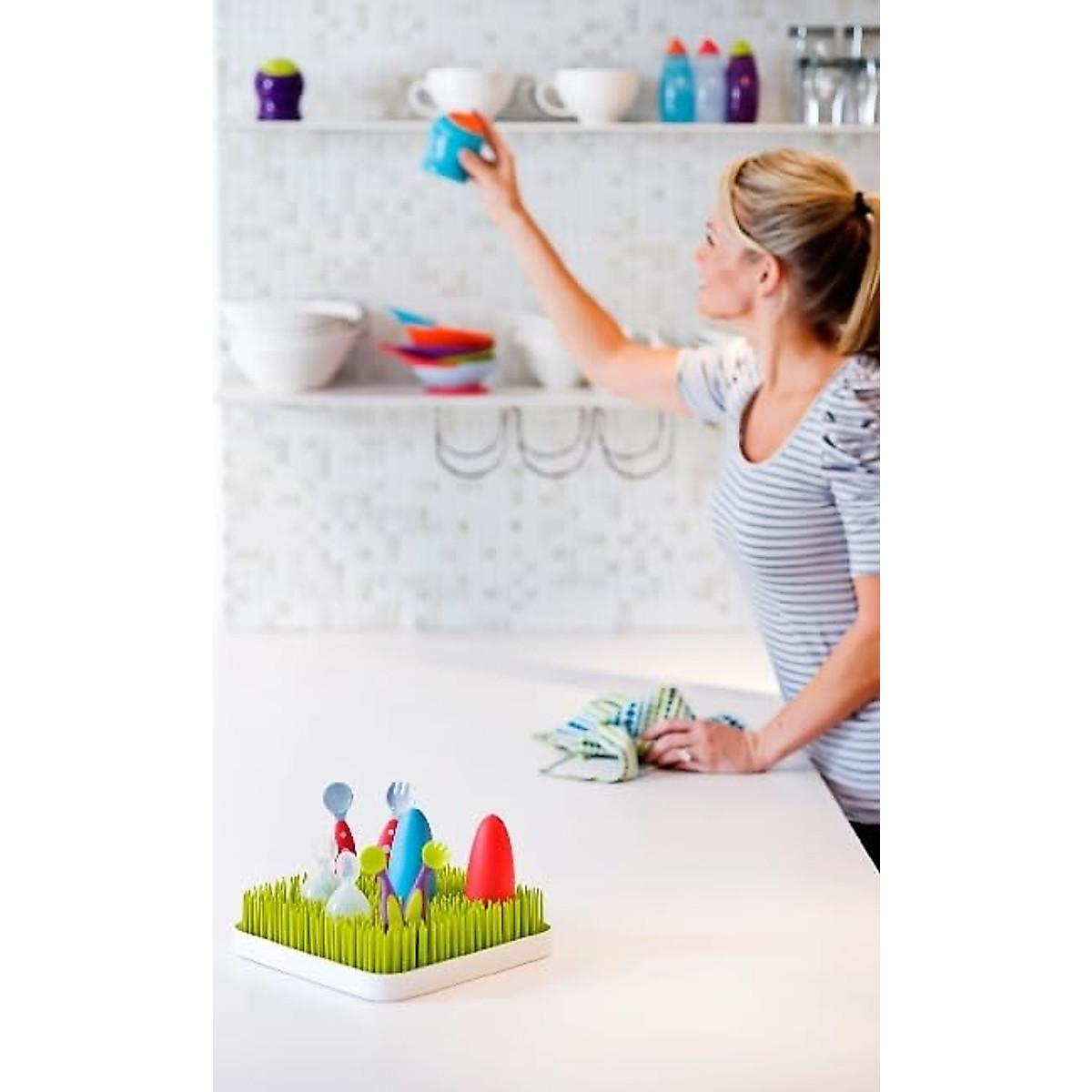 Boon Grass Countertop Drying Rack, Green