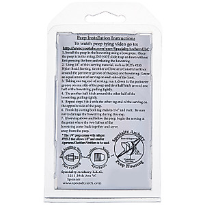 Specialty Non-Hooded Peep - 1/4" Large Red