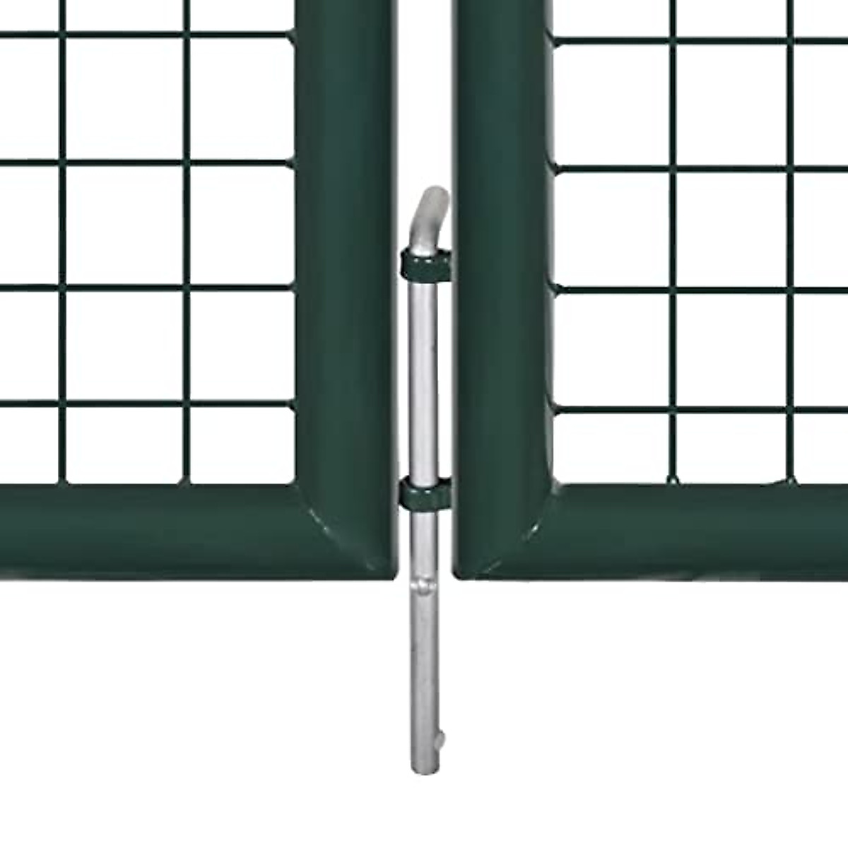 vidaXL Fence Gate Steel 120.5"x68.9" Green