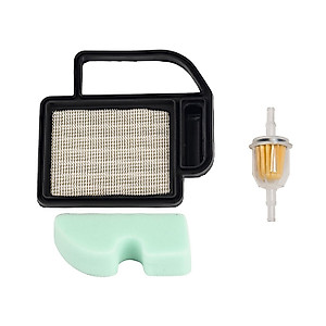 HIFROM Fuel Filter Air Filter with Pre Filter Compatible with Kohler SV470-610 15-21 Replace 25 050 22-S 2008302 2008302-S 2008306 2008306-S 2008303 2008303-S 2008304-S