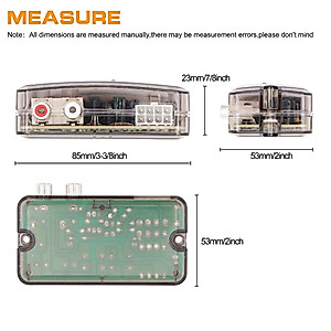 Car Stereo Audio Speak Delay Signal Hi-Low Converter for Auto Amp Subwoofer Amplifier CD Player High to Low Adapter Line Output Converter