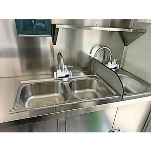 Mobile Food Trailer GL-FS250 Compact Shawarma, Coffee & Street Food Kiosk - 8.2 ft x 6.6 ft, Stainless Steel Work Table, Dual Sink, Water System, Electric Box - Ideal for Outdoor Catering and Events