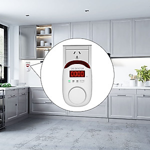 Gas Leak Detector for Home - Plug in Gas Detector for Home Natural Gas,Combustible Gas Detector for LNG, LPG, Propane, Methane.