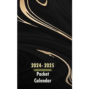 2024-2025 Pocket Calendar: Purse Size 4 x 6.5 - 2 Years Monthly Planner for Purse / from January 2024 to December 2025: each month/ 2 pages – ... Contacts, Pasword Log, Holiday ... and more