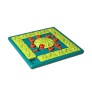 Outward Hound Nina Ottosson Multipuzzle Dog Puzzle Interactive Treat Puzzle Dog Enrichment Dog Toy, Level 4 Expert Dog Puzzle, Blue