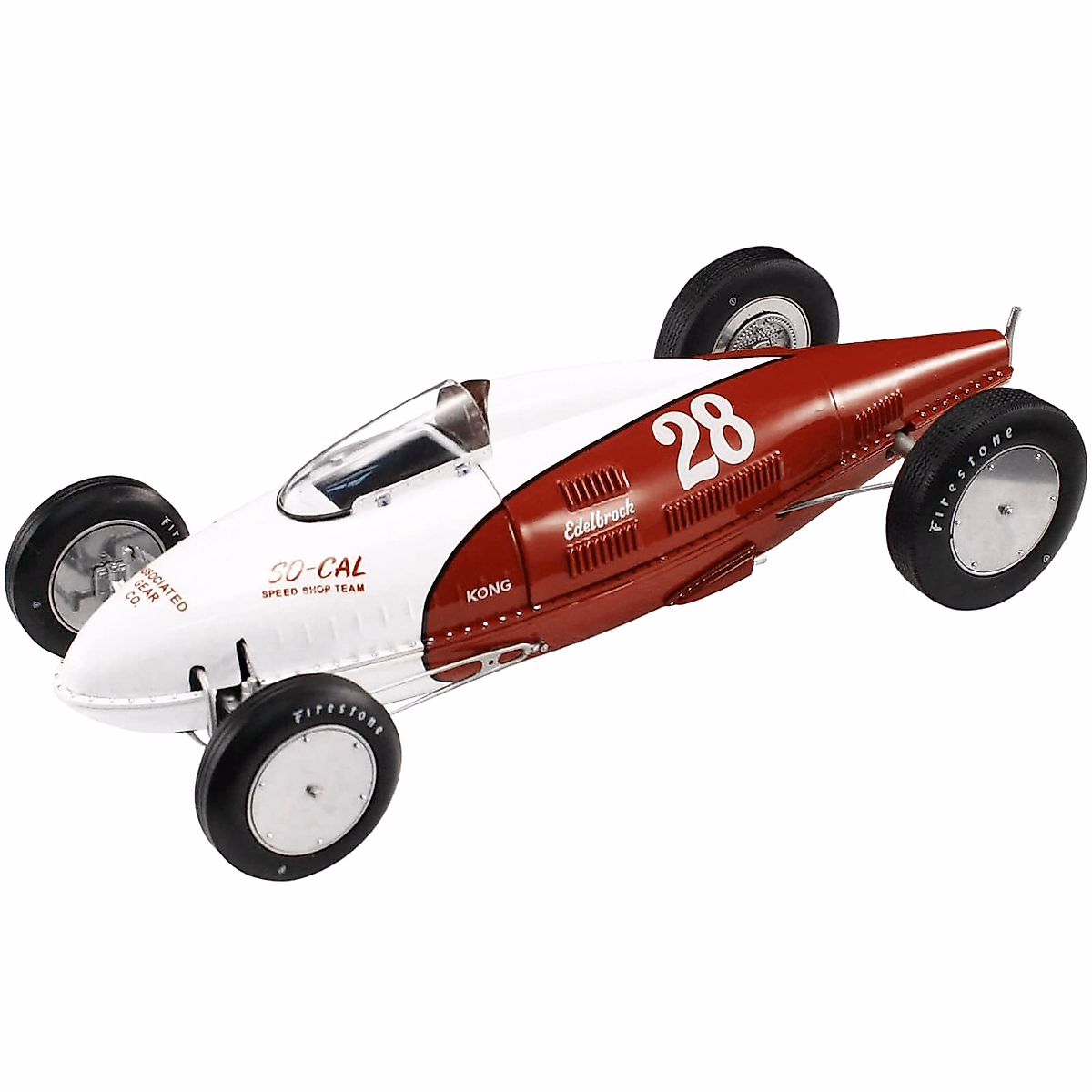 LIMITED EDITION ACME Belly Tanker #28 ''So-Cal Speed Shop Red and White 1/18 Diecast Model Car by Acme A1803003