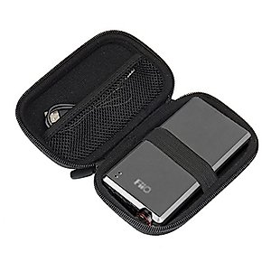 Headphone Amplifier Protective Case for FiiO A5, E12A, E18 KUNLUN Android Phone DAC & AMP, Cayin C5, Xonar U7 MK7.1 USB DAC, with fasterning elastic strap and Mesh Pocket for Cable