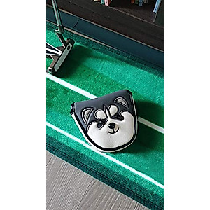 HISTAR Golf Mallet Putter Head Corver Husky Cartoon Animal Golf Cover