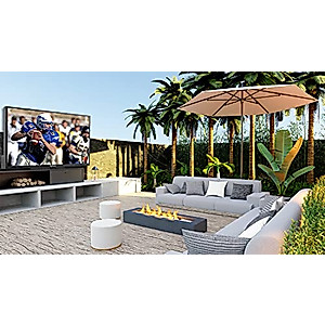 SYLVOX Outdoor TV, 55 inch Smart Outside TV 2000nits for Full Sun, Waterproof Outdoor Television,Built-in APP Store Voice Assistant and Chromecast(Pool Pro Series,2023)