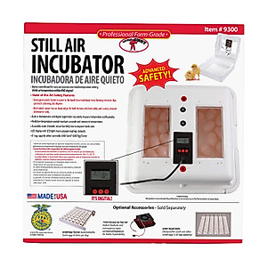 Little Giant 9300 Digital Still Air Incubator w/ LCD Display, 41 Eggs (2 Pack)