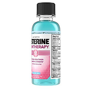 Listerine Gum Therapy Anti-Plaque & Gingivitis Travel Mouthwash, Glacier Mint, 95 mL 1 ea
