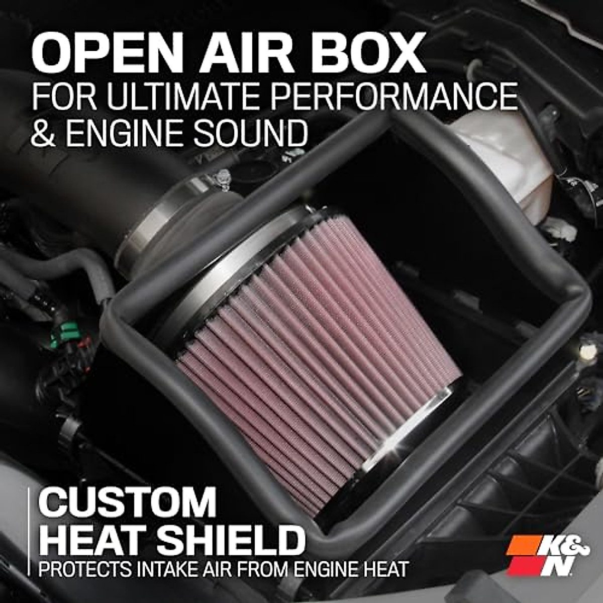 K&N Cold Air Intake Kit: Increase Acceleration & Towing Power, Guaranteed to Increase Horsepower up to 12HP: Compatible 3.5L, V6, 2017-2021 Ford/Lincoln (Expedition, F150 Raptor, Navigator), 63-2599