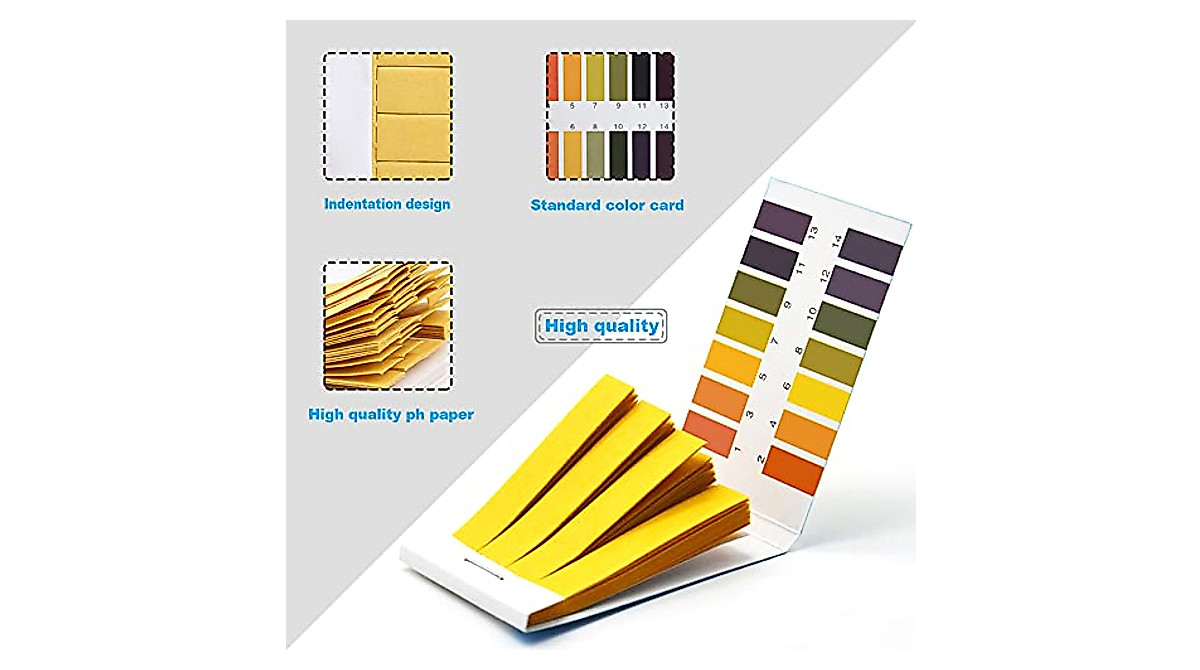 6 Packs pH.1-14 Litmus Strips Tester Paper, pH Test Strips, pH ...